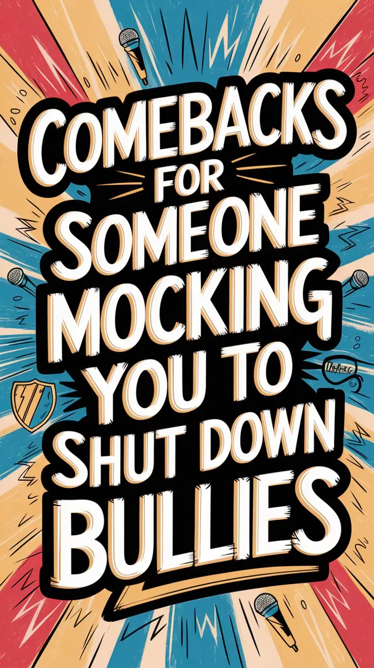 50+ Comebacks For Someone Mocking You to Shut Down Bullies