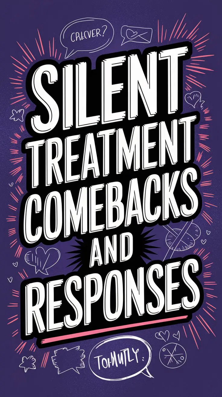 50+ Silent Treatment Comebacks and Responses (How to Handle the ...