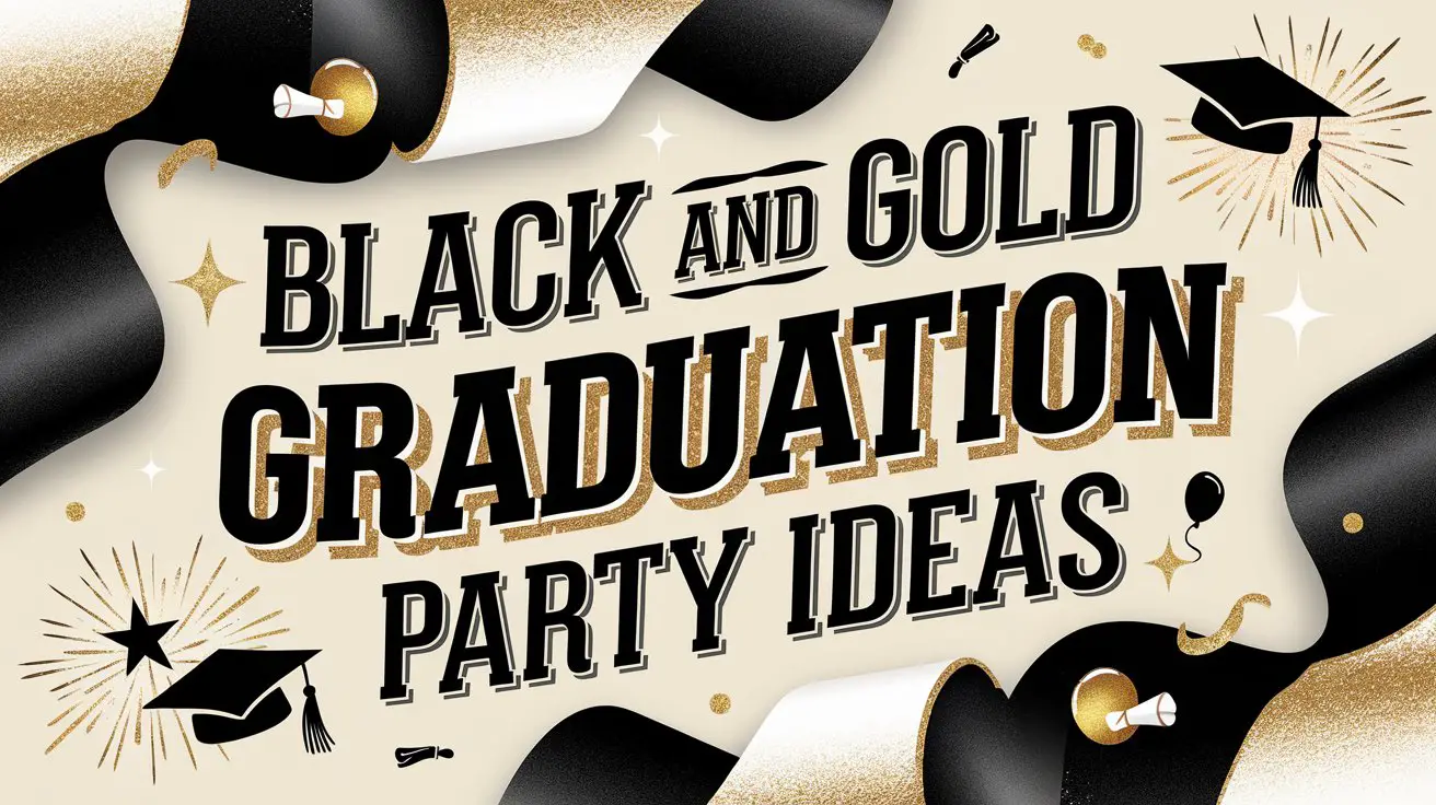 Black and Gold Graduation Party Ideas: 16 Stunning Ways to Celebrate ...