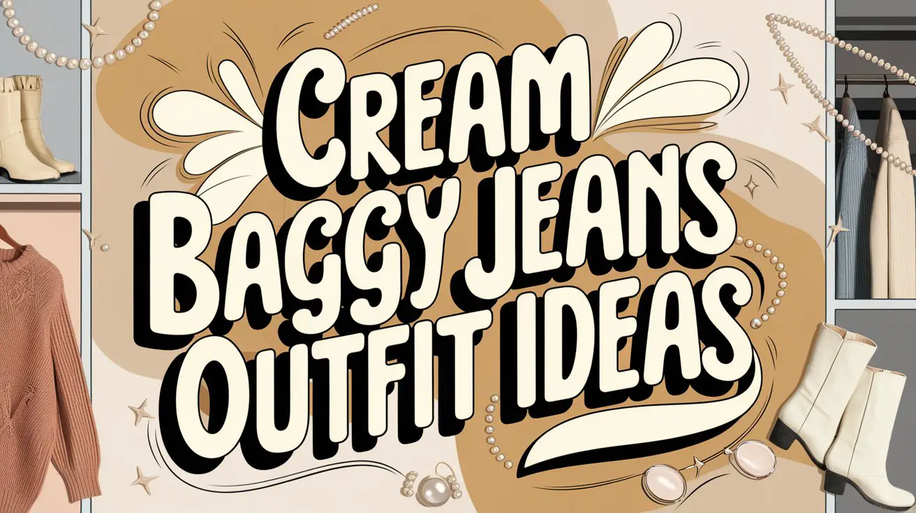 Cream Baggy Jeans Outfit Ideas: 15 Looks That'll Have You Serving Style