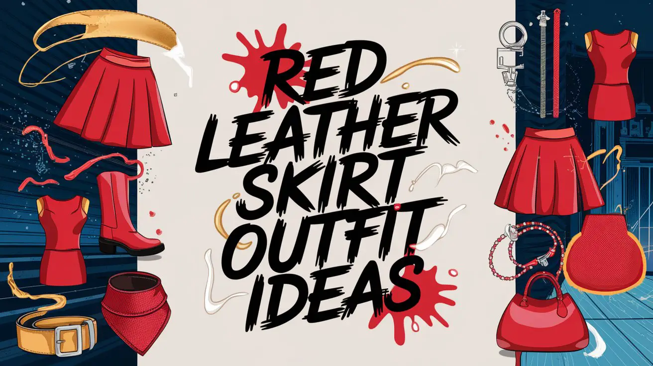 Red Leather Skirt Outfit Ideas: 15 Ways to Style This Wardrobe Power Piece
