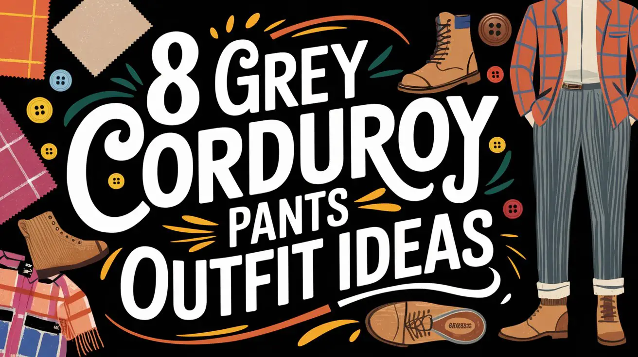 8 Grey Corduroy Pants Outfit Ideas That Bring Texture and Warmth