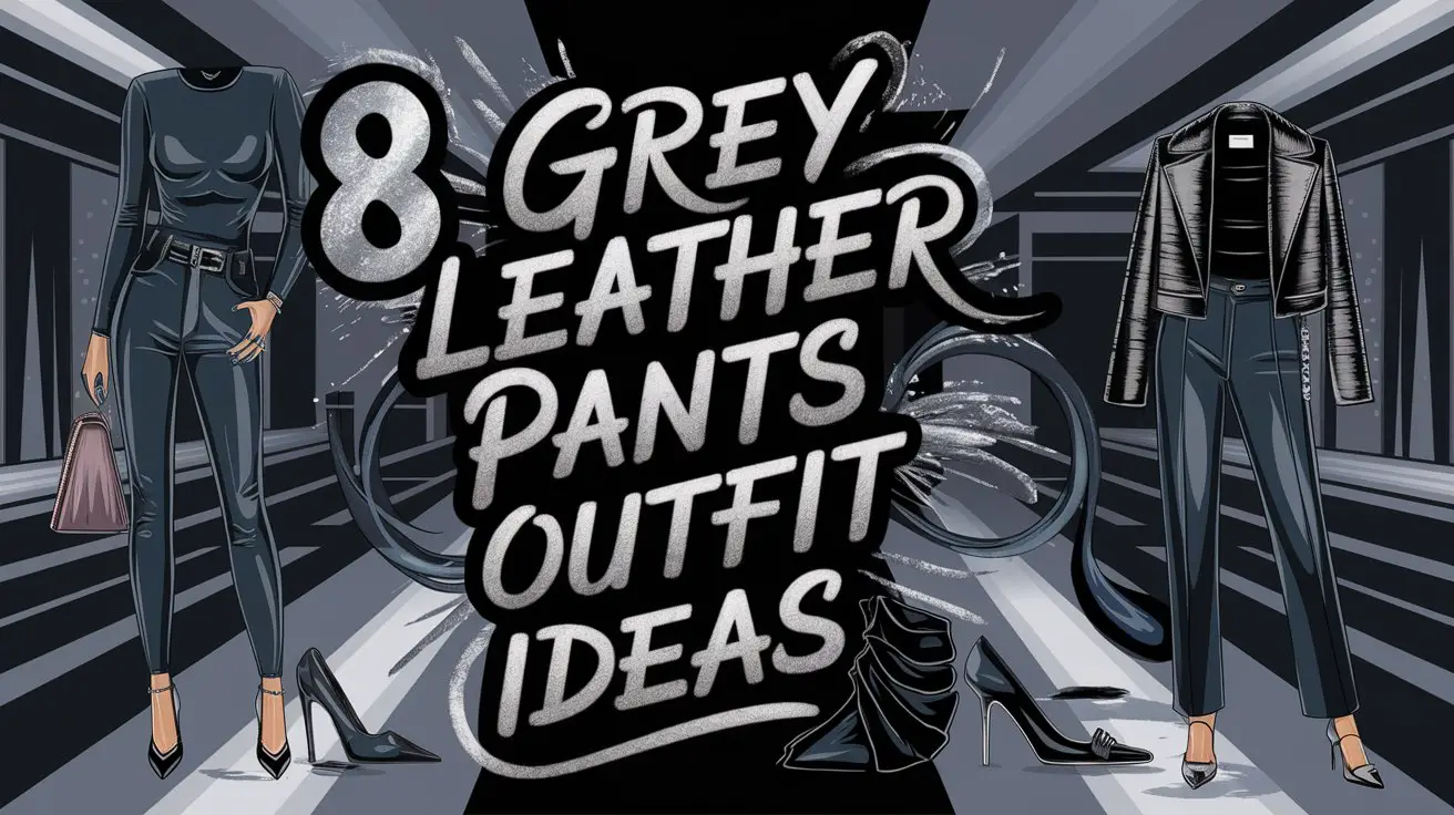 8 Grey Leather Pants Outfit Ideas That Bring Edgy Sophistication
