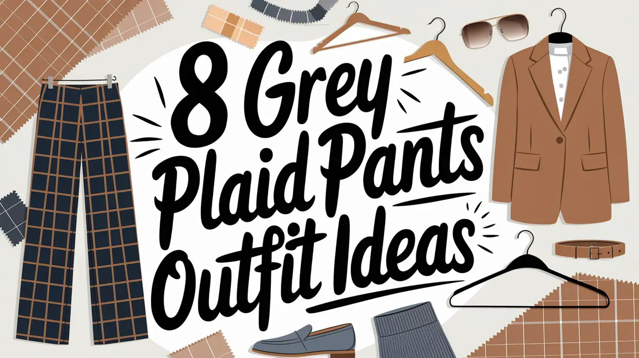 8 Grey Plaid Pants Outfit Ideas That Add Pattern to Your Wardrobe